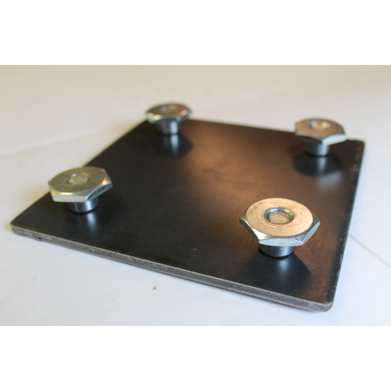 Duradeck Solid Steel Connection Locking Plate - 4 Bolt — Ground Pro Mats